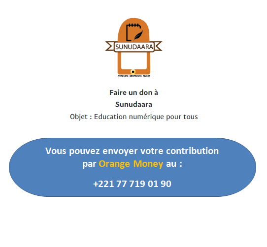 faire un don à sunudaara par orange money | sunudaara